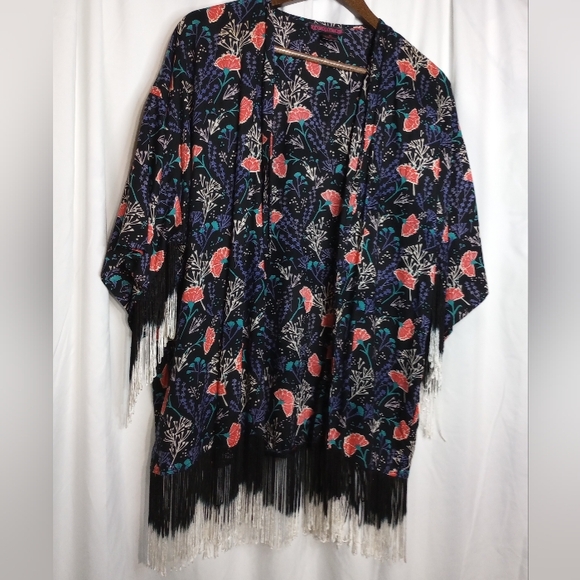 Rock & Roll Cowgirl | Sweaters | Small Rock Roll Cowgirl Fringe Kimono ...